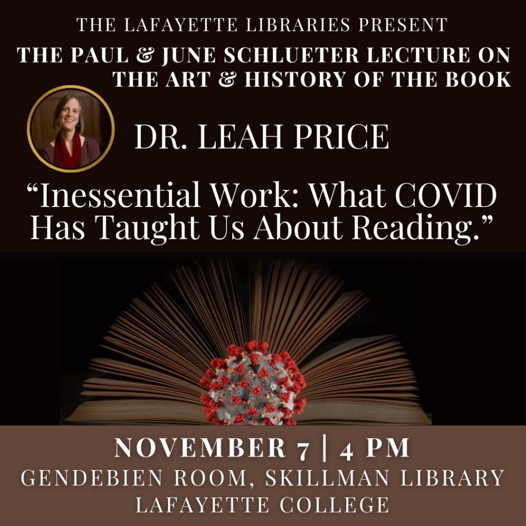 2022 Schlueter Lecture: “Inessential Work: What COVID Has Taught Us ...