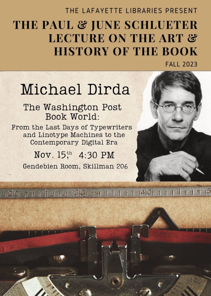 Michael Dirda to Present 15th Paul & June Schlueter Lecture on the Art ...